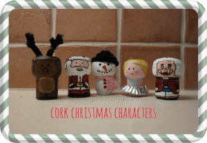 Christmas Character Corks- Domestic Goddesque