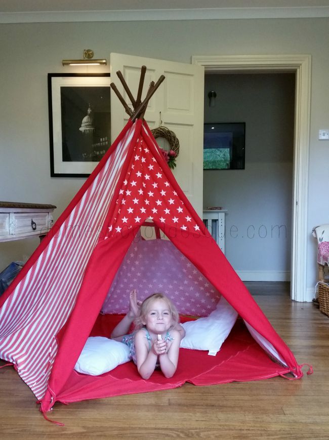Summer holidays are a time of magic. And wigwams. Domestic Goddesque